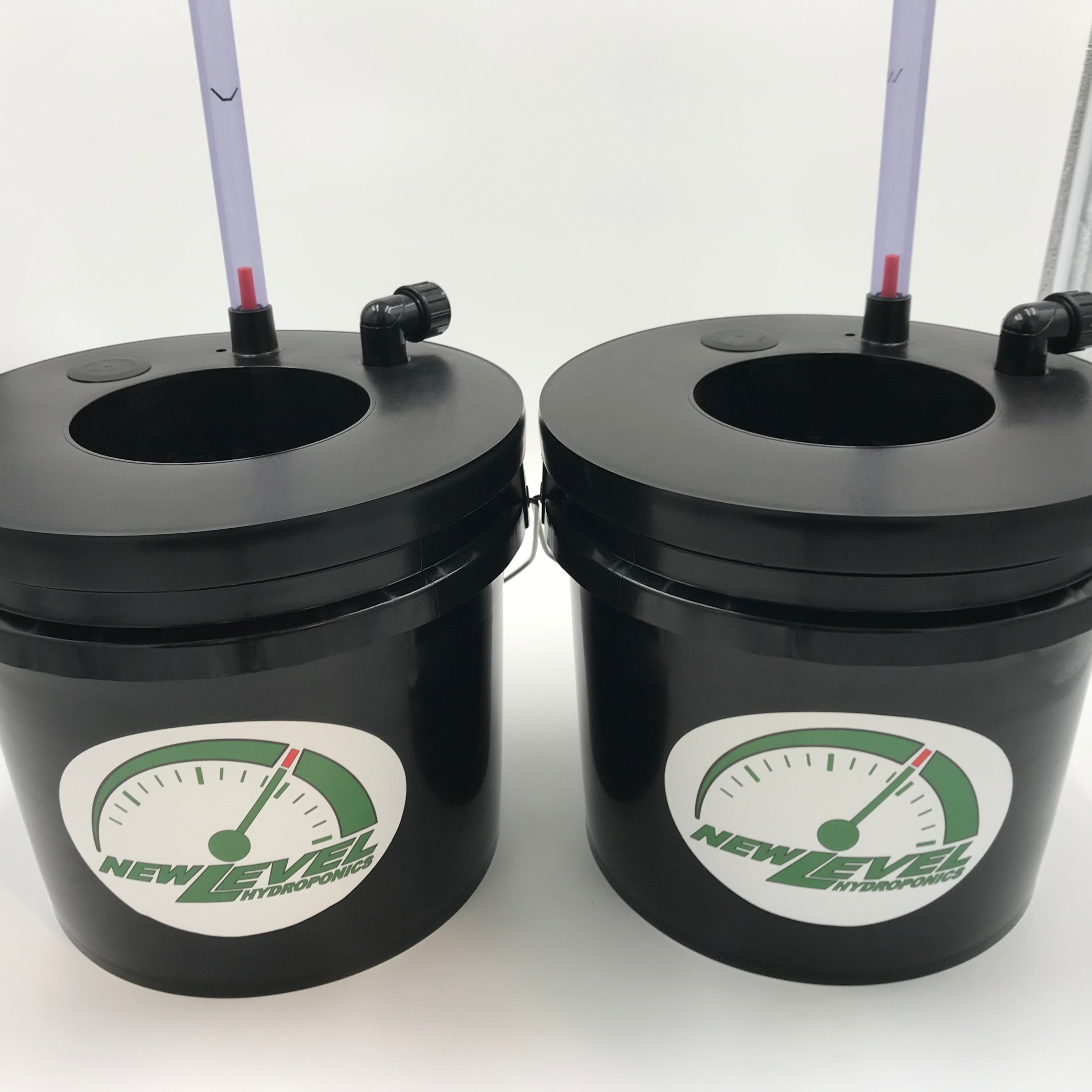 2 Site DWC Bucket and Grow Lid combo set 3.5 gallon – New Level Hydroponics